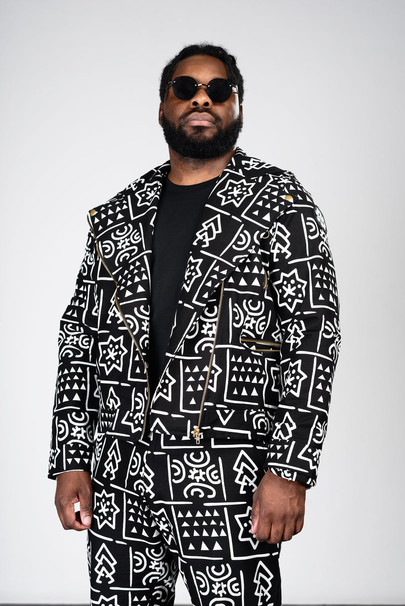 Men's Amhara Biker Jacket – Chepa Streetwear