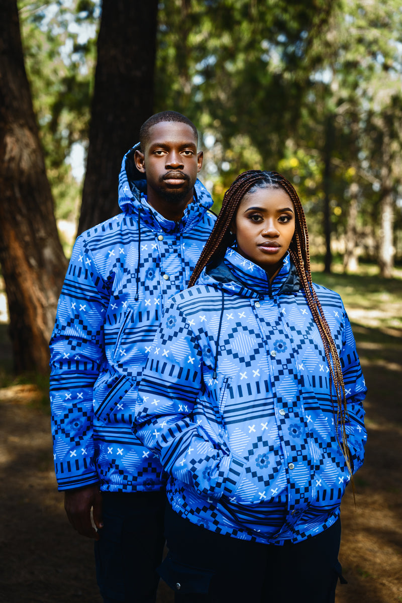 Women's Mamello Winter Parka Jacket - Blue – Chepa Streetwear